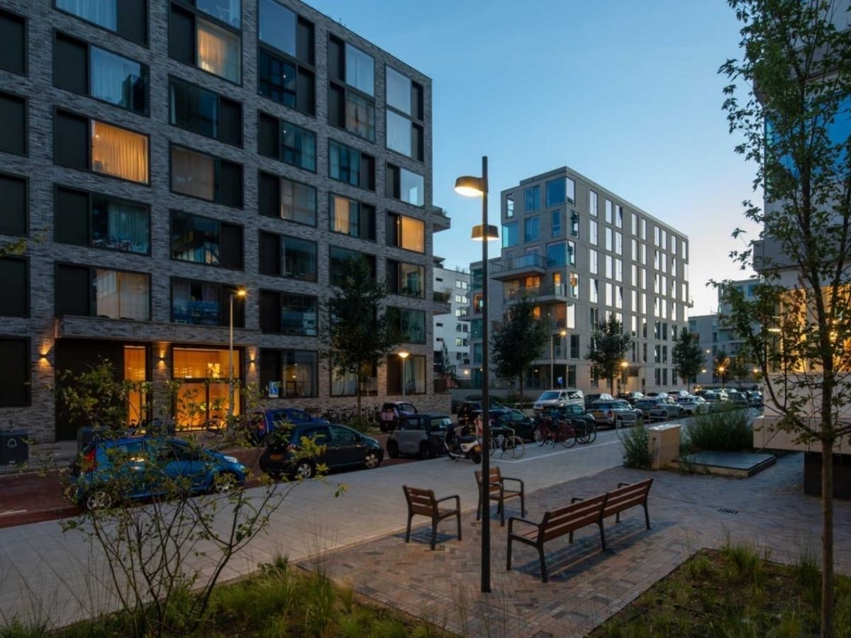 Berghaus BuildingAmsterdam, Netherlands • F-L Lighting by NEO Architectural Lighting.